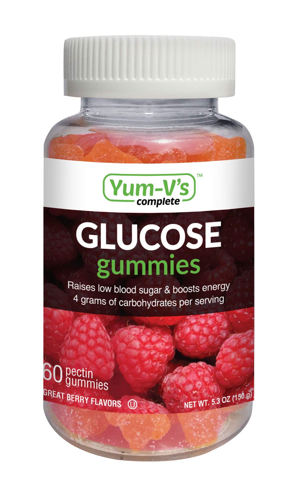 Amazon.com: YumVs Complete Glucose Gummies, Fruit Flavors, (60 Ct ...