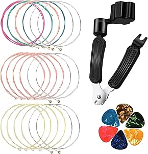 Amazon.com: Acoustic Guitar Strings,3 Sets guitar strings acoustic 6 ...