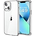 Amazon.com: JJGoo Compatible with iPhone 13 Case Clear, Non-Yellowing Shockproof Phone Case for ...