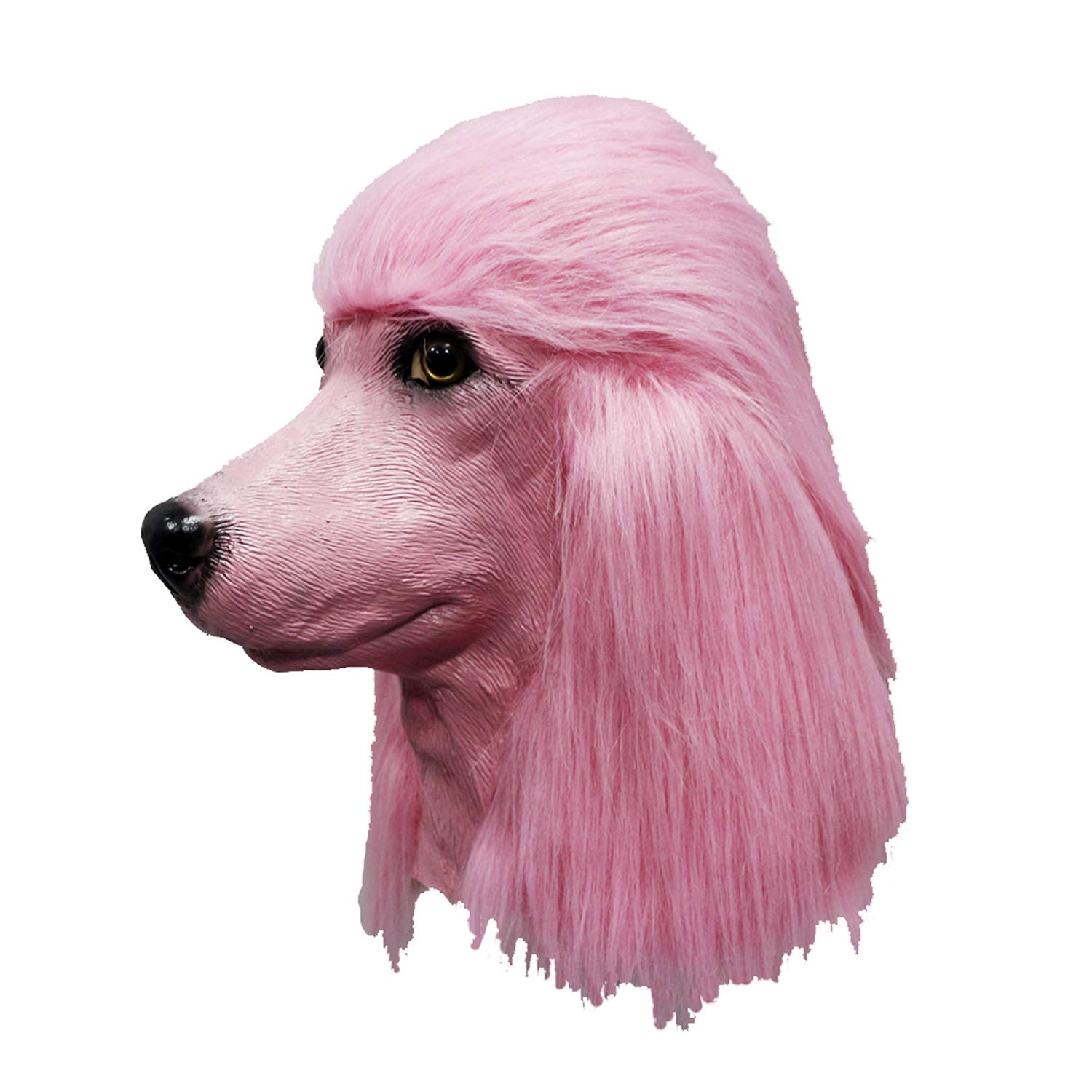 Poodle Head Dog Mask Adult Realistic Animal Latex Halloween Cosplay ...