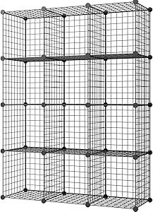 Amazon.com: KOUSI DIY Wire Cube Storage, Modular Metal Shelf, Cubby ...