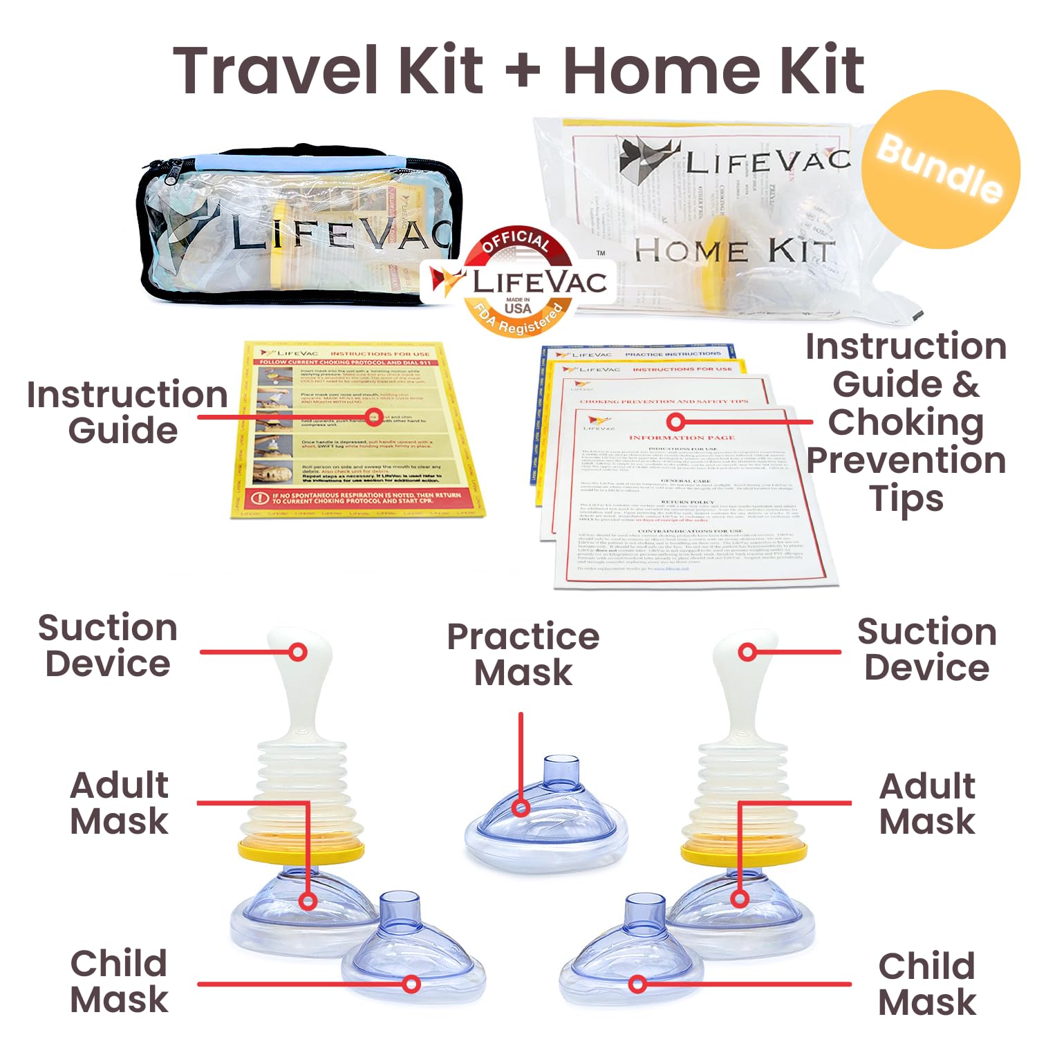 Mua Home & Blue Travel Kit Combo - Portable Suction Rescue Device ...