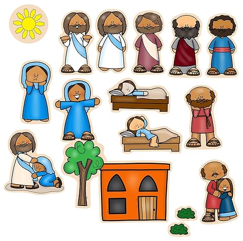 Jesus Heals A Sick Woman & Raises Jairus' Daughter Felt Figures for ...