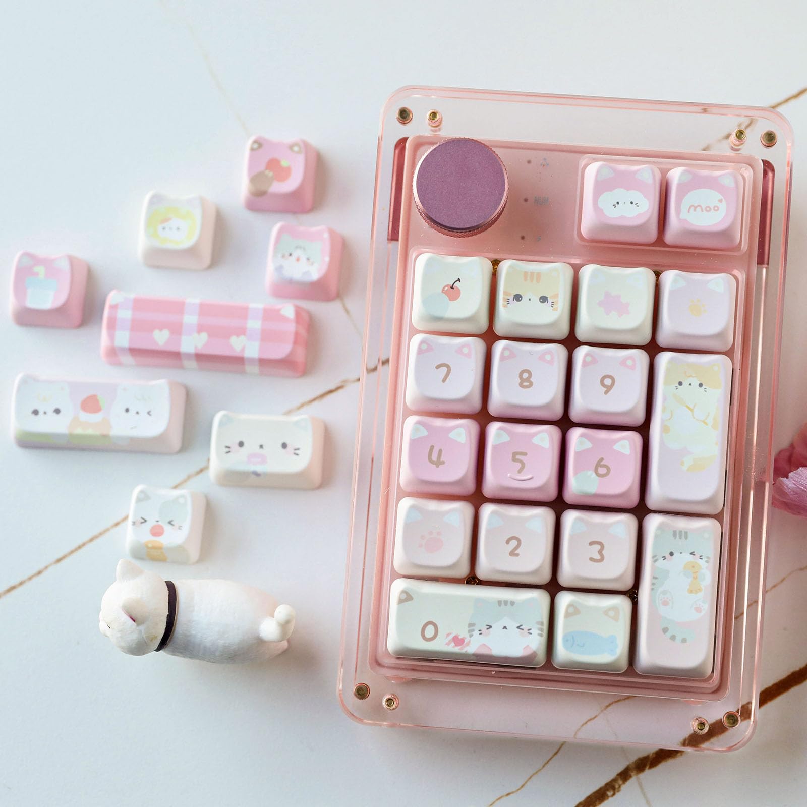 Mua KiiBoom x Maorbeng Meow Meow Squad Keycaps Set, Dye-Sublimation PBT ...