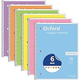 Amazon.com : Oxford Spiral Notebook, 1 Subject, College Ruled Paper, 8 ...