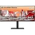 Amazon.com: LG 34U65ZA-B UltraWide 34-Inch 3800R Curved Monitor QHD ...