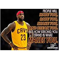 Amazon.com: Lebron James Motivational Poster Quote Inspirational Quotes ...