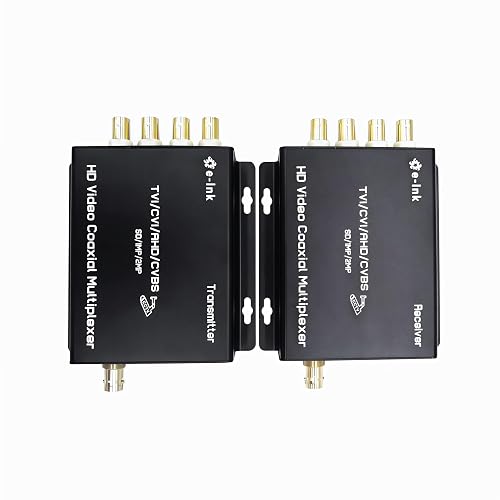E-link 4 Channel Video Multiplexer - 4Ch CCTV Video Multiplexer Over 1 ...