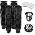 Amazon.com: 2 inch Net Pots for Hydroponics 100 Packs With Plant Lable ...