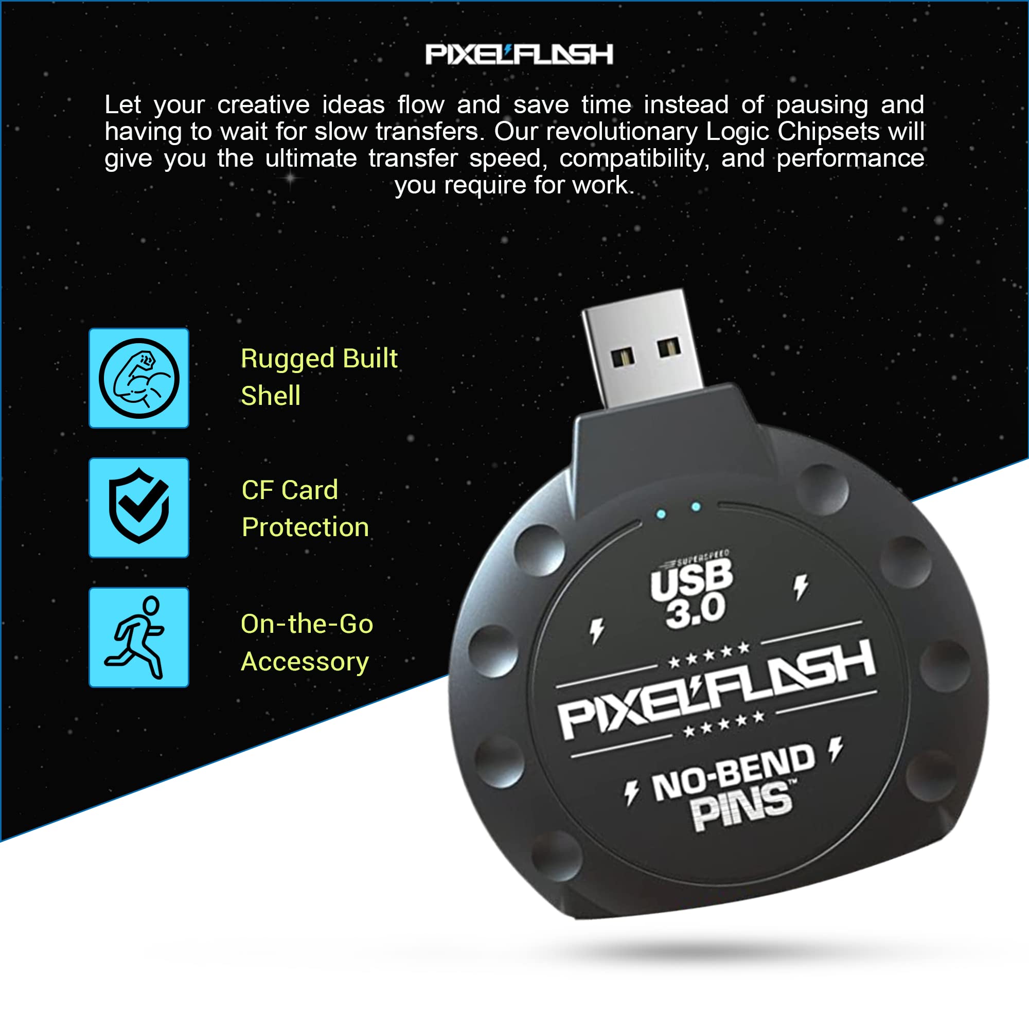 Mua PixelFlash CF Card Reader (Black) - Compact Flash Memory Card ...