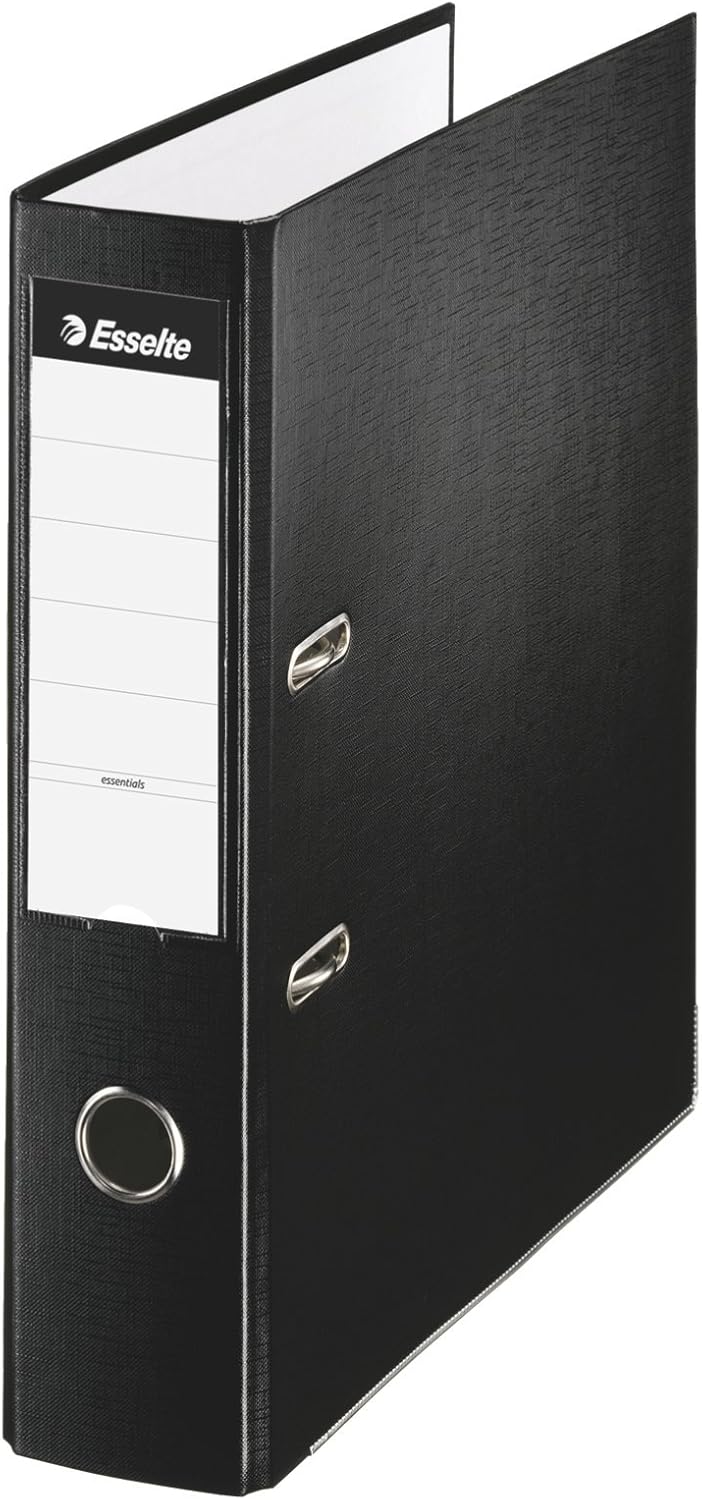 Esselte 829768 - Black Arch Folder Foolscap Size, Spin: 75mm: Amazon.co ...