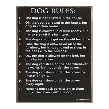 Dog House Rules Sign