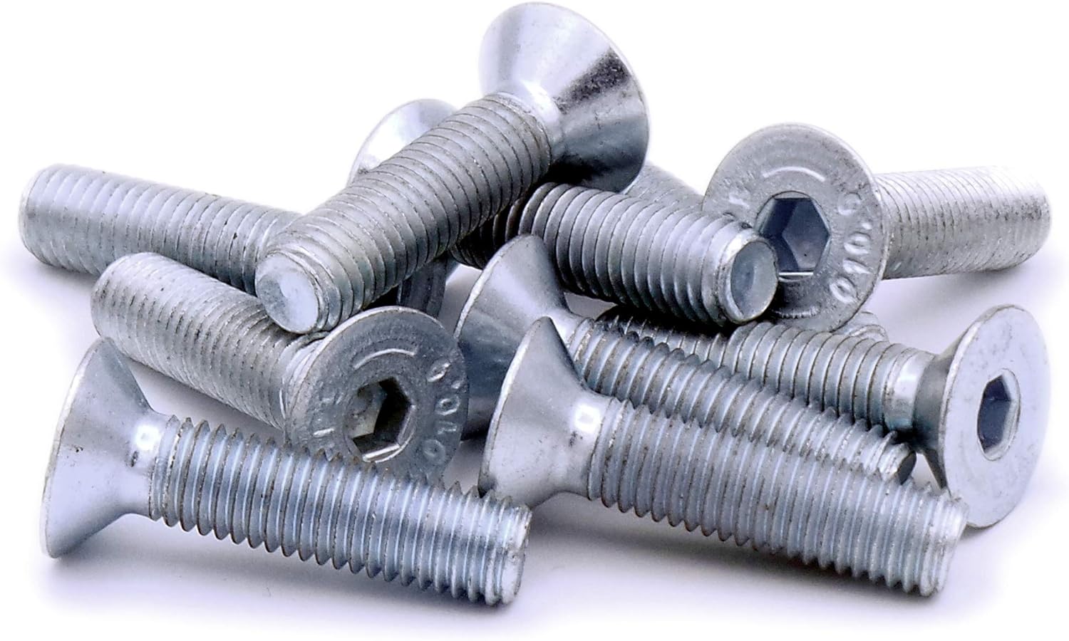 M6 (6mm x 45mm) Hex Socket Countersunk Machine Screw (Bolt) - Stainless Steel (A2) (Pack of 20 ...