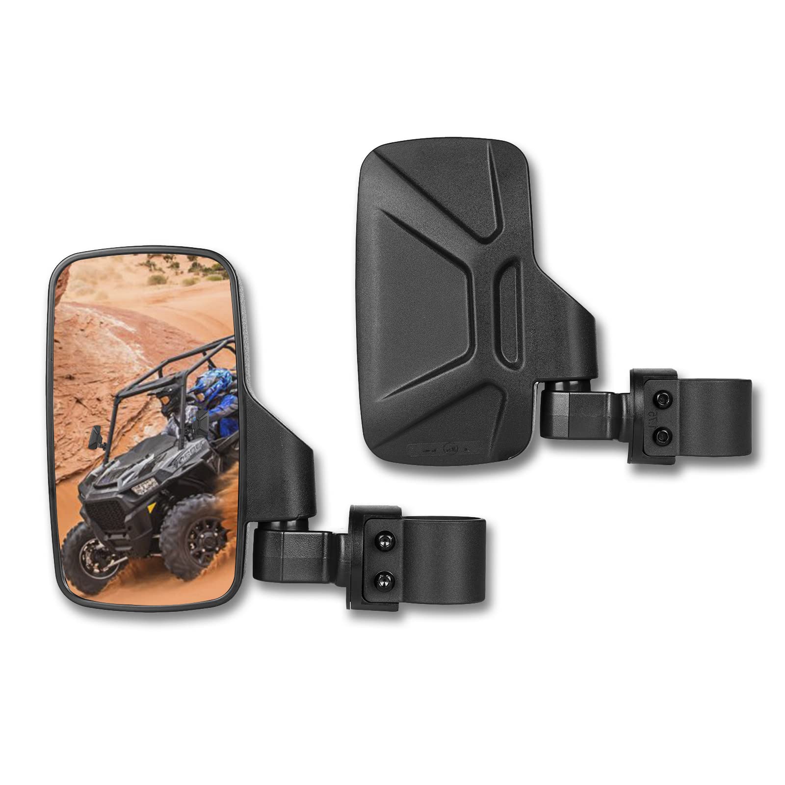 Mua UTV Side Mirrors Fits 1.65"-2" Inch Roll Cage, Upgraded Easy ...