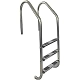 Amazon.com: Aqua Select Three Tread Stainless Steel Pool Ladder | Entry ...