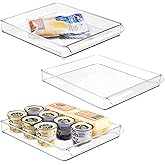 Amazon.com - iDesign Fridge Storage Bin with Handle - Fridge Tray for ...