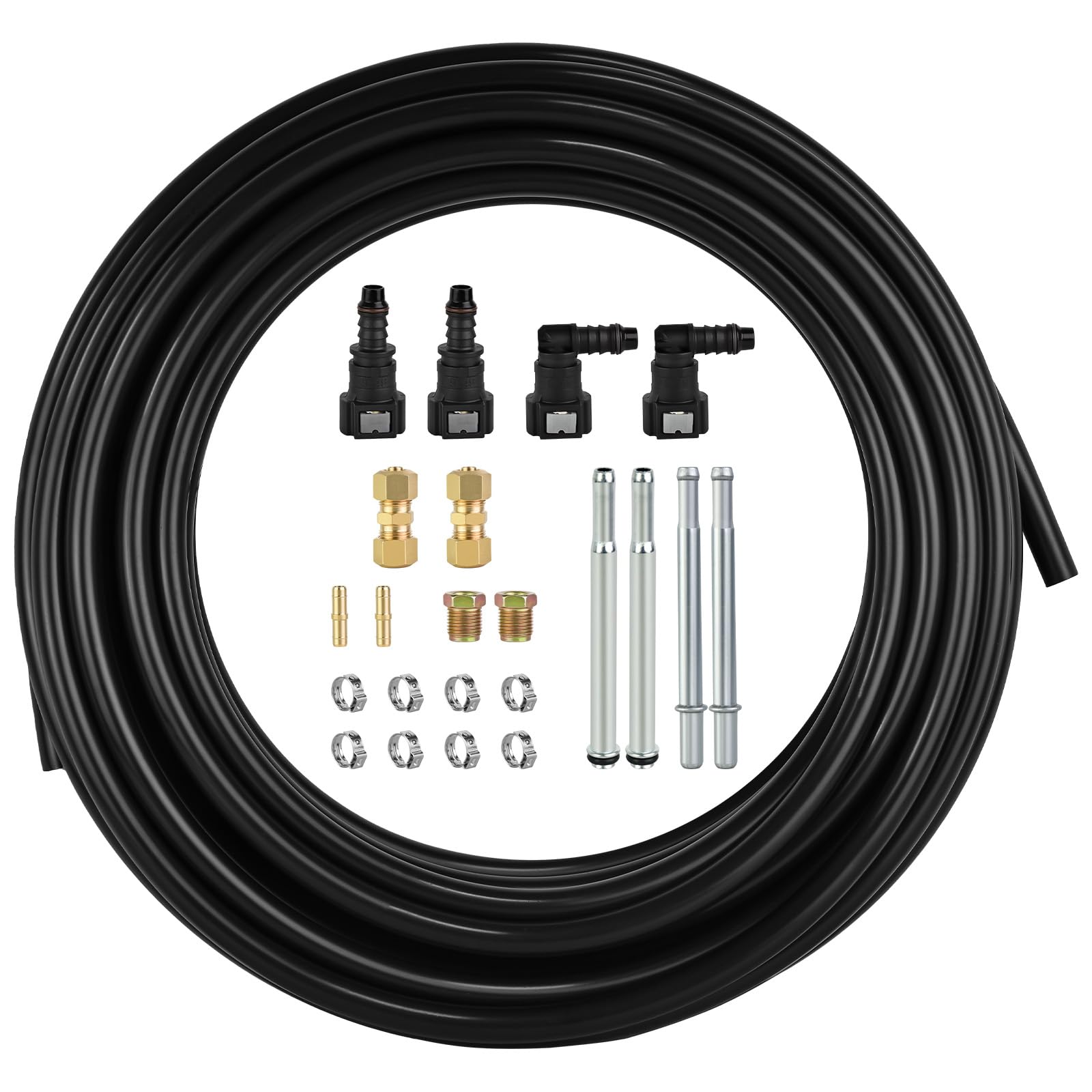 MuRealy Automotive Fuel Line Repair Kit - Upgraded 25 Feet of 5/16" Air ...