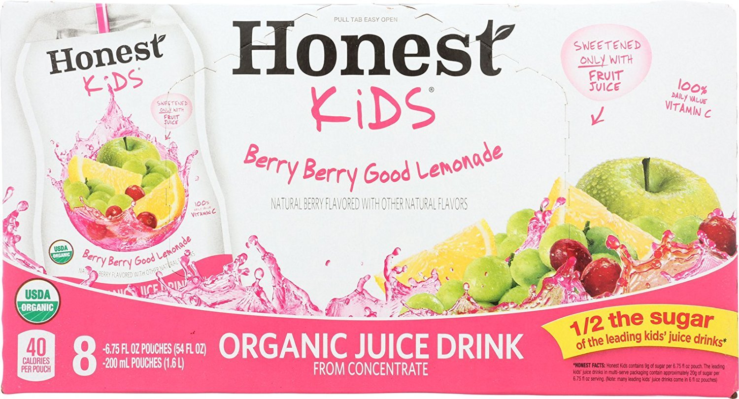 Amazon.com : Honest Kids Berry Berry Good Lemonade Juice Drink, 6.75 ...