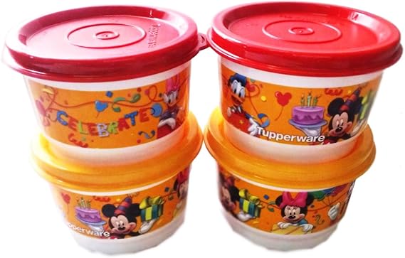 Amazon.com: Tupperware Disney Snack Cups, 125ml, Set of 4: Toys & Games