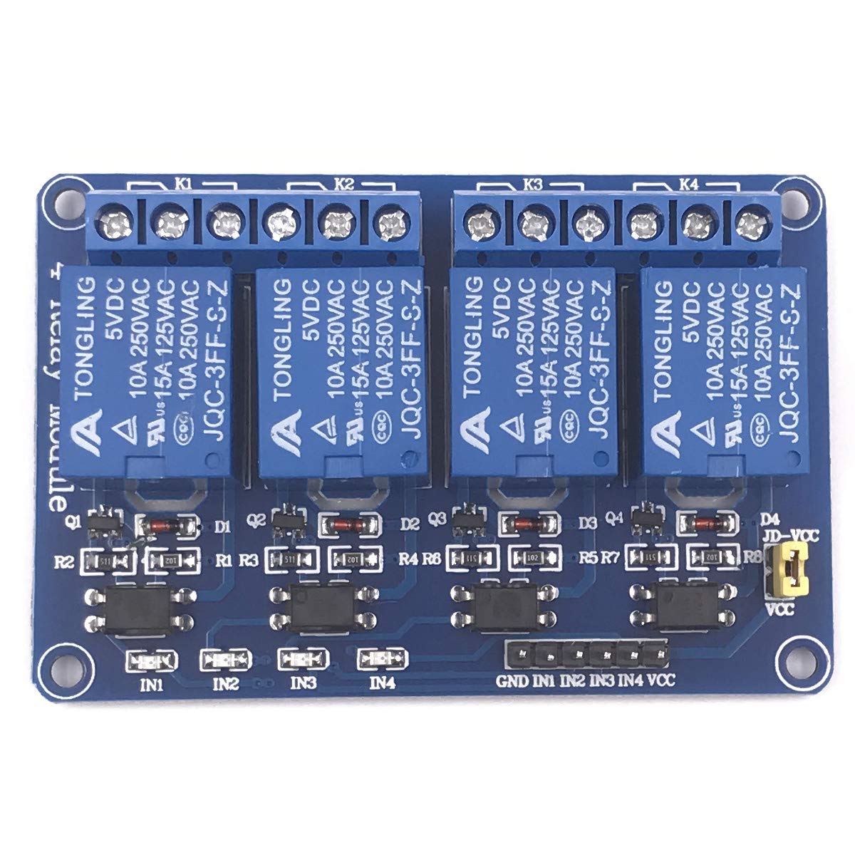 Mua 2pcs 4 Channel DC 5V Relay Module with Optocoupler for UNO R3 MEGA 2560 1280 DSP ARM PIC AVR ...