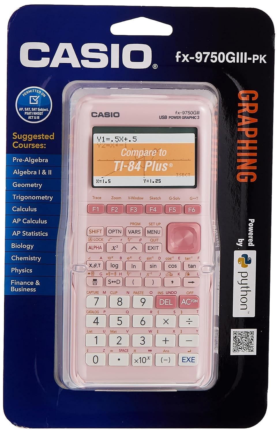Mua fx-9750GIII Pink Graphing Calculator (fx-9750GIII-PK) trên Amazon ...