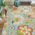Amazon.com: Lahome Collection Modern Floral Area Rug - 3'x5' Washable ...