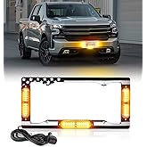 Amazon.com: Xprite 36 LED License Plate Strobe Light, US Flag Front ...
