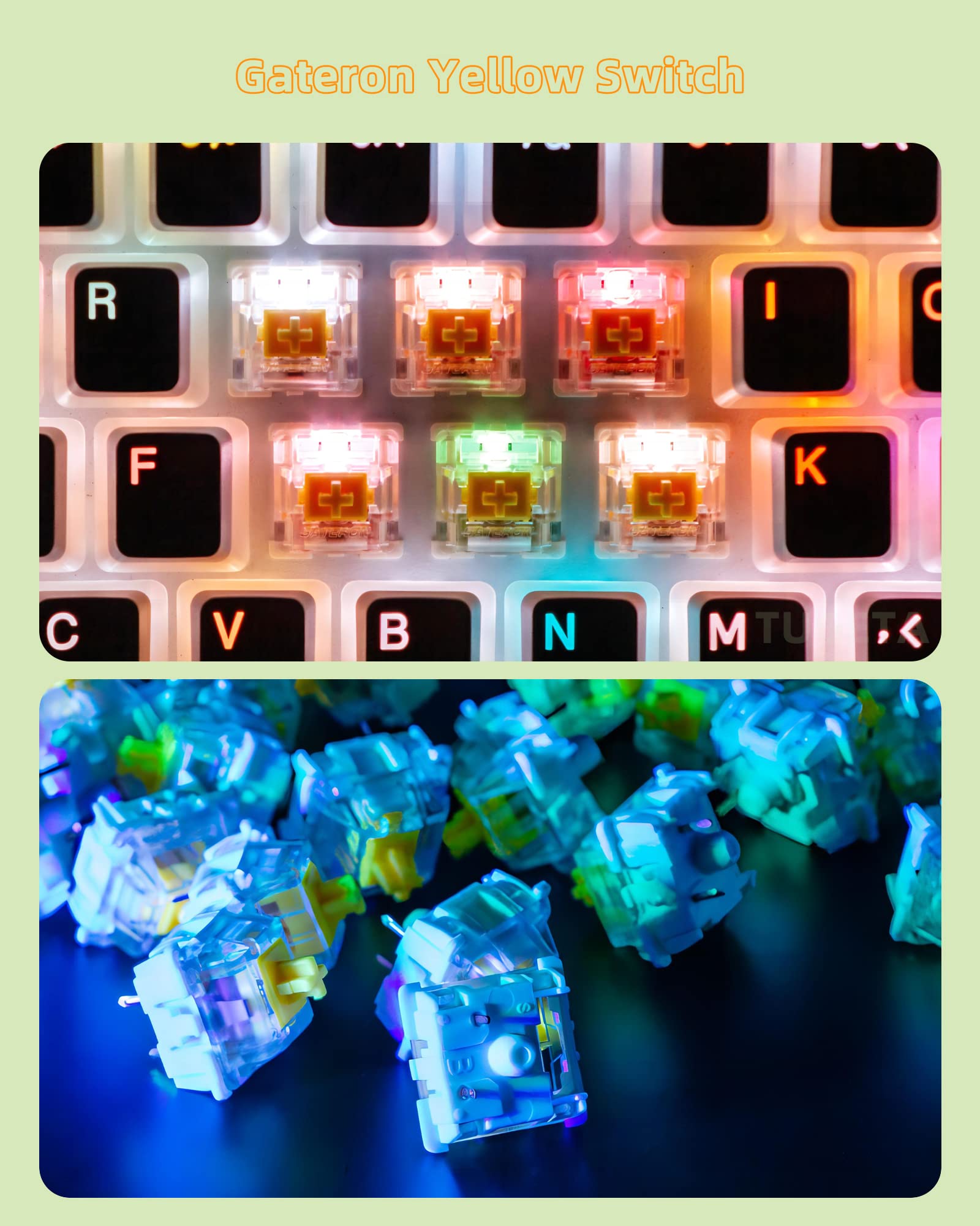 Mua Gateron G Pro Yellow Switches Pre Lubed Switches for Mechanical ...