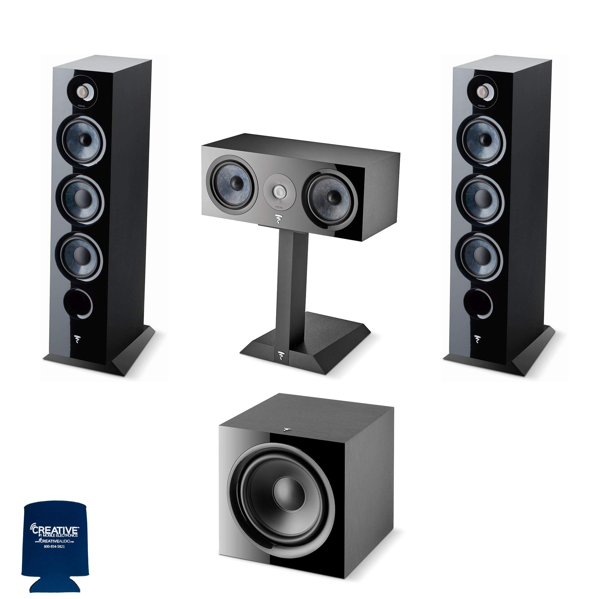 Buy Focal Chora 826 3-Way Bass Reflex Floorstanding Speakers, Black ...
