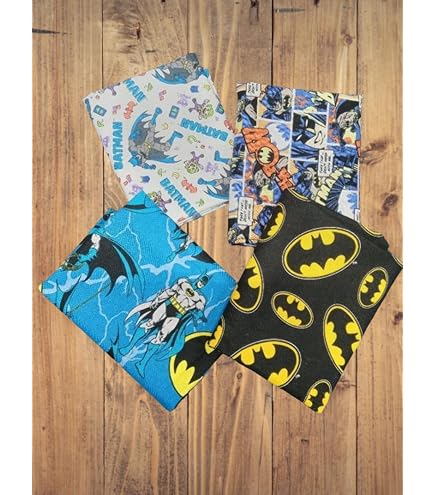 Batman Flannel Fabric BATMAN DC Comic Flannel Fabric Multicolor
