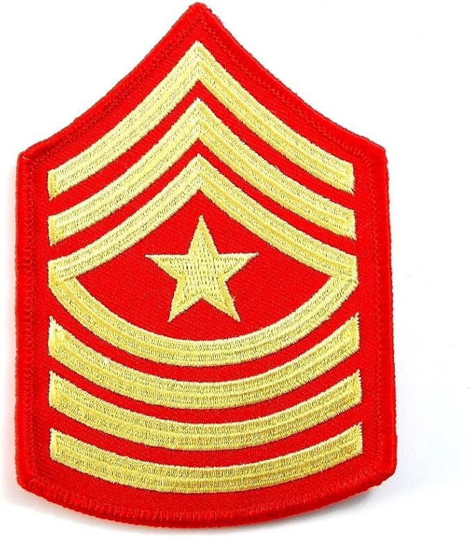 Amazon.com: Marine Corps Sergeant Major Stripes Embroidered Military ...