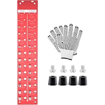 Thread Checker Gauge 28-Piece Nut & Bolt Thread Checker - Metric ...