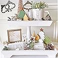 Amazon.com: Rustic Wood Two Tiered Tray by Felt Creative Home Goods ...