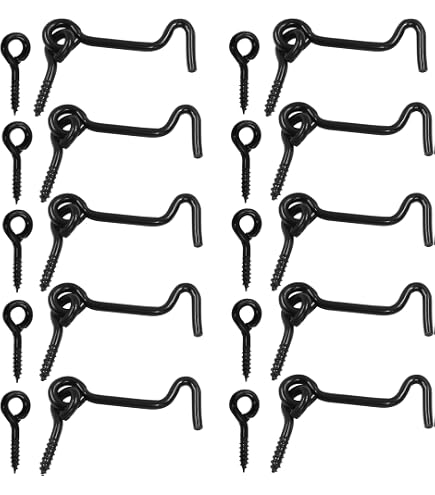Hook Eye Latch VENGABY 4Pcs Hook And Eye Latch,Cabin Hook Gate Hook ...