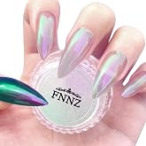 Amazon.com: FNNZ Unicorn Chrome Nail Powder, Aurora Unichrome Mermaid ...