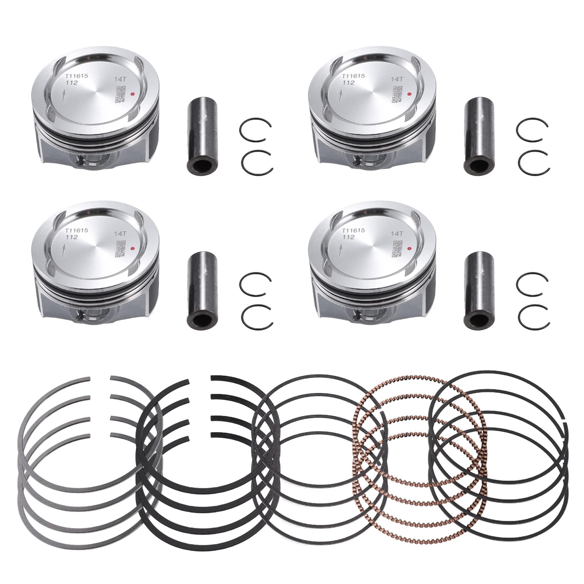 Hihaha No.25198520 / Inner/Engine Piston and Pin and Snap Ring for ...