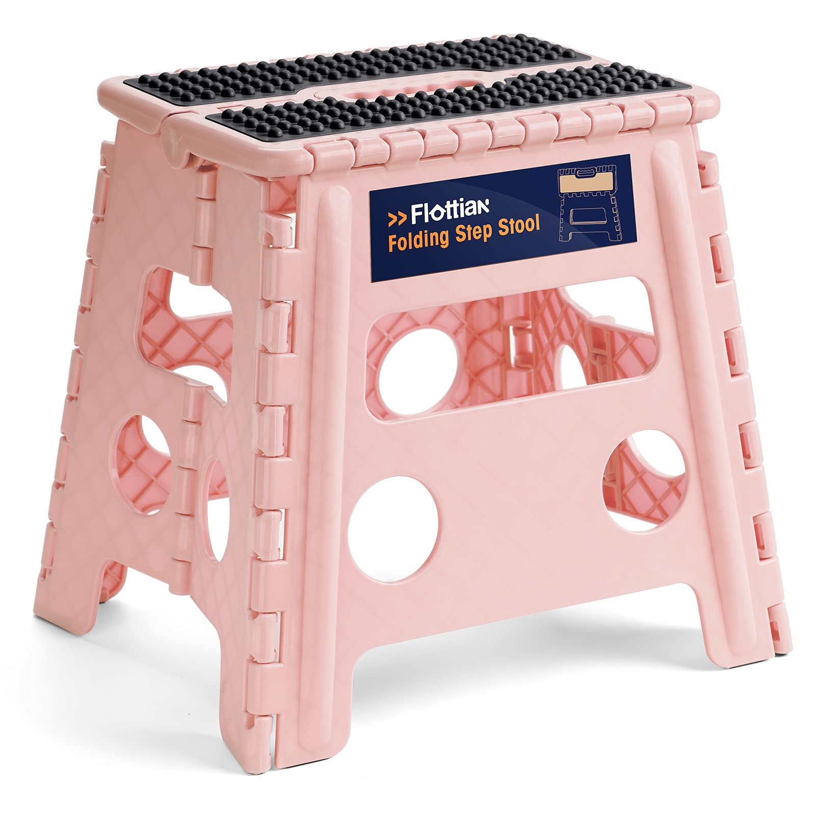 Flottian 13" Folding Step Stool for Adults and Kids Holds Up to 300 lbs ...