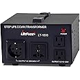 Amazon.com: LiteFuze LT Series 1500 Watt Voltage Converter Transformer Step Up/Down - 110v to ...