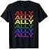 Amazon.com: Gay Pride Ally Shirt LGBT Shirt Friends Proud Ally t-shirt ...