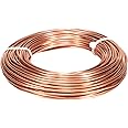99.9% Soft Copper Wire, 8 Gauge/ 3.25 mm Diameter, 19.5 Feet / 6m, 1 ...