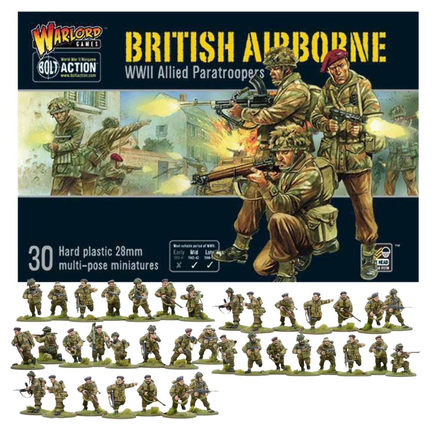 Mua Wargames Delivered Bolt Action Miniatures - British Airborne Troop ...