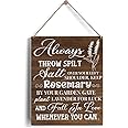 Amazon.com: Garden Sign Gifts, Rustic Always Throw Spilt Salt over Your ...