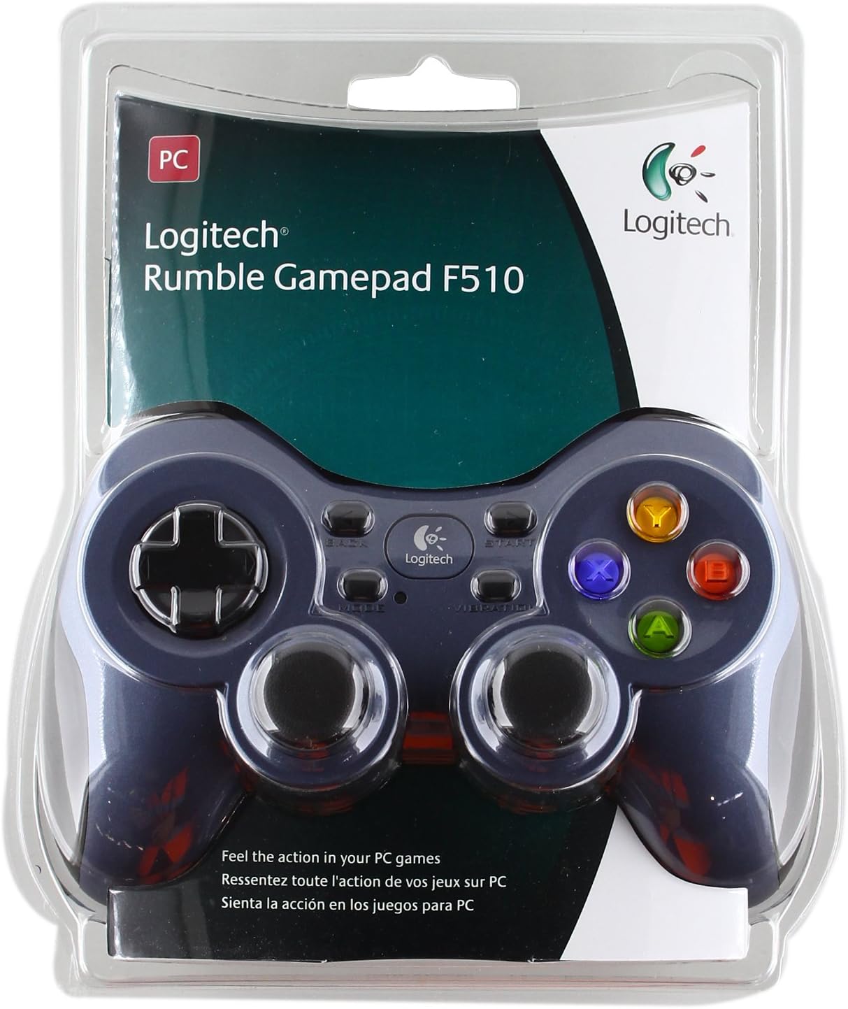 Logitech 940 000114 Rumble Gamepad F510 Force Feedback, Analogue ...