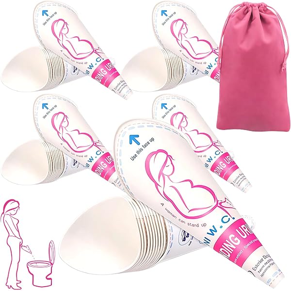 Foldable Potty Female Urination Device, Female Urinal Silicone Funnel ...