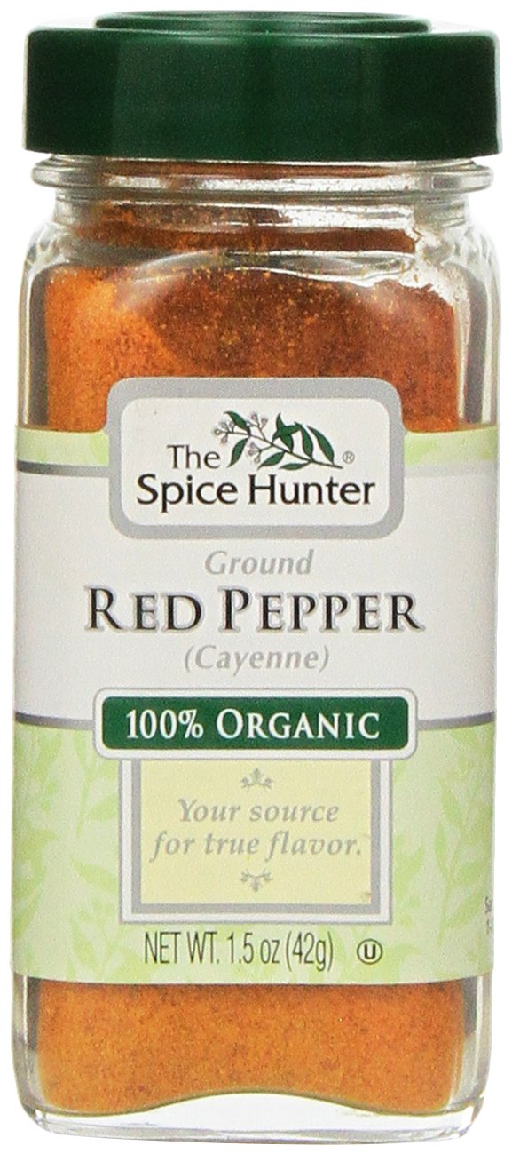 The Spice Hunter Red Pepper (cayenne) Ground, Organic, 1.5-Ounce Jar ...