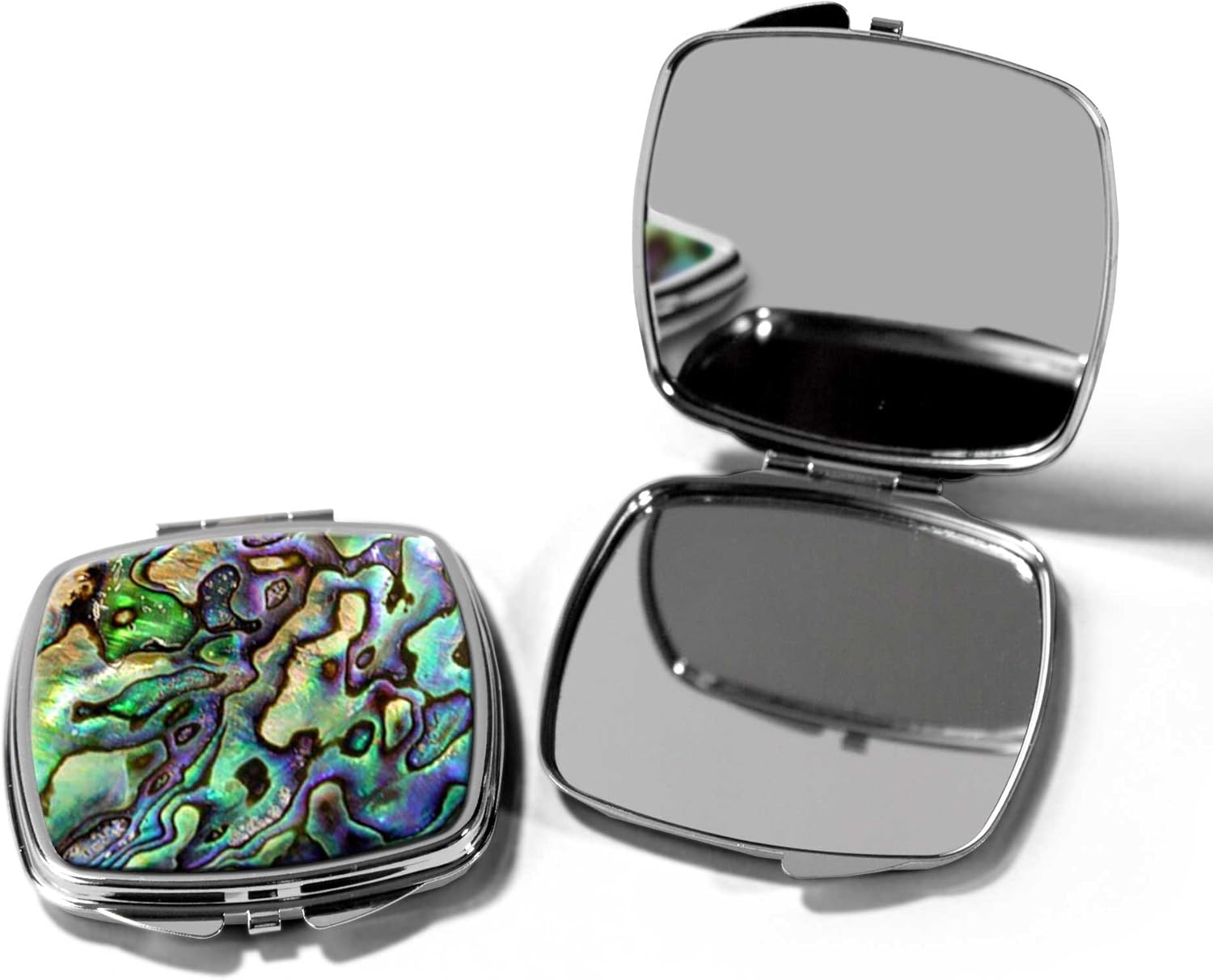 Abalone Shell Compact Pocket Make Up Mirror: Amazon.co.uk: Kitchen & Home