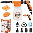 Amazon.com: 16 IN 1 Car Wash Foam Gun, Foam Cannon,Adjustable Hose Wash Sprayer with 2.5 to 6 ...
