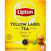 Amazon.com : Lipton Yellow Label Loose Tea International Blend 31.74oz ...