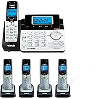 VTech DS6151 2-Line Expandable Cordless Phone with Digital Answering System and Caller ID with 4 ...