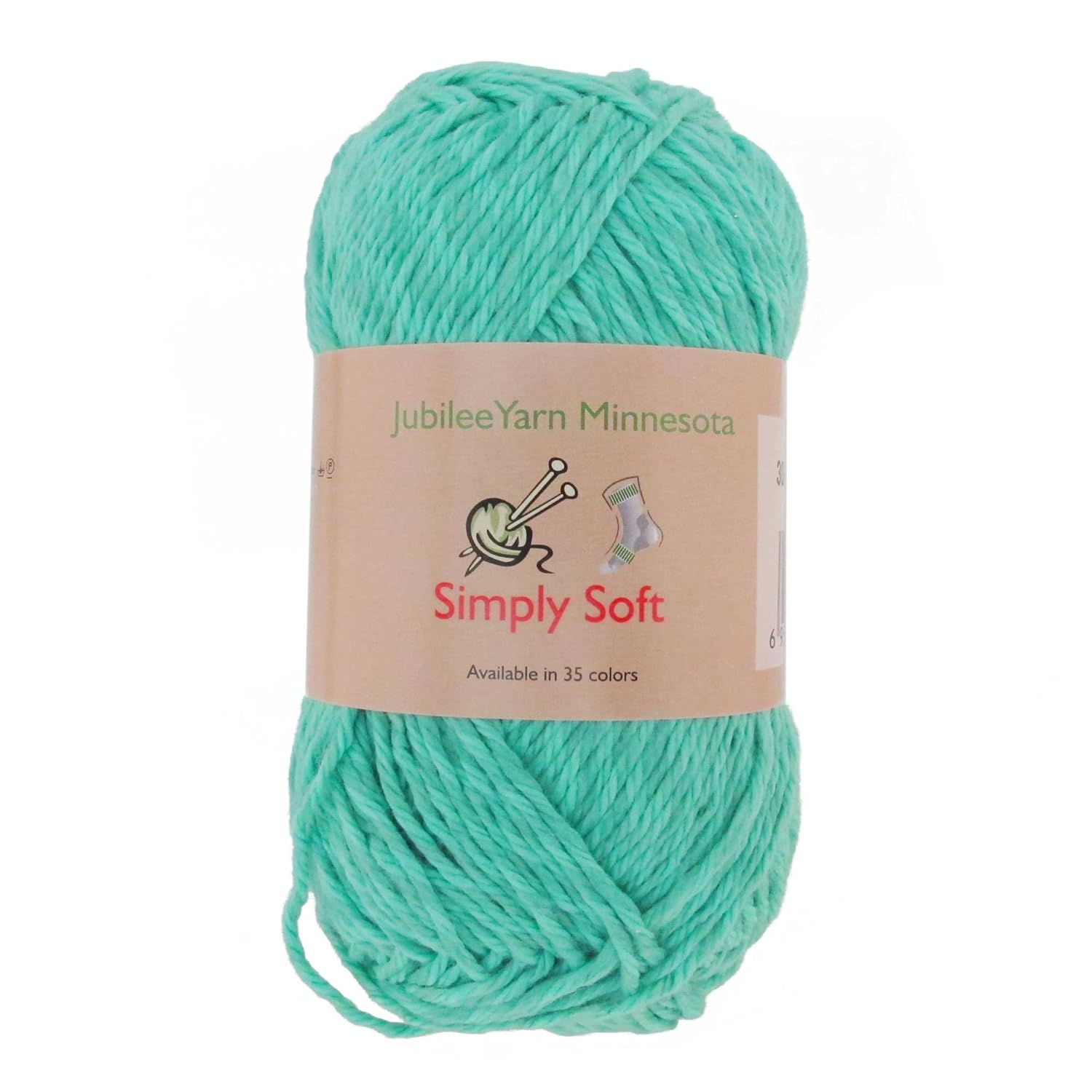 Amazon.com: Light Weight Simply Soft Yarn 100g - 2 Skeins - 50% Cotton ...